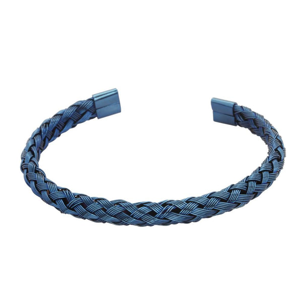 STAINLESS STEEL TWISTED CHAINED BANGLE – inori-co